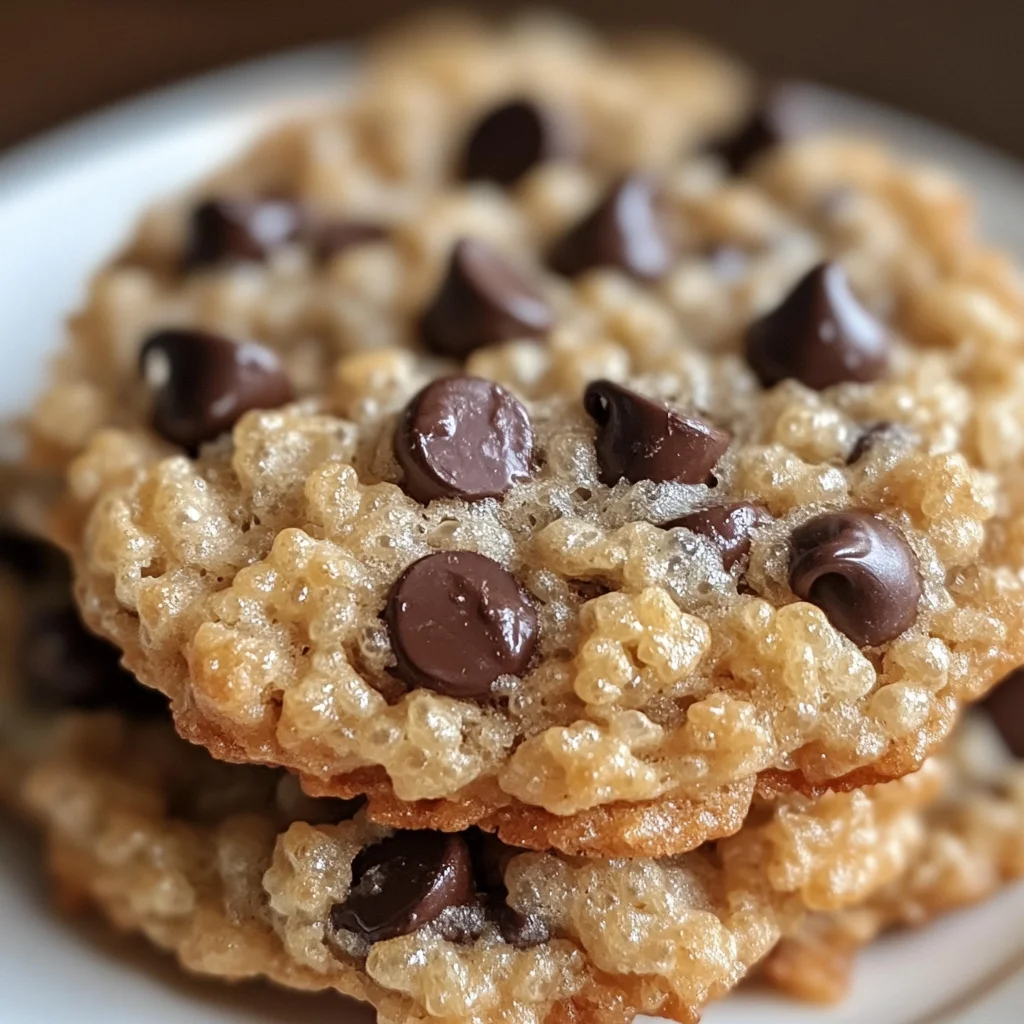 Rice Krispie Chocolate Chip Cookies - Irresistible & Easy Treats
